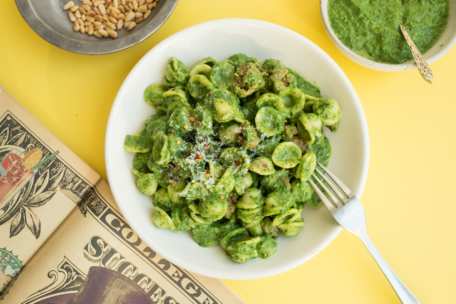 Orecchiette au pesto de rapini