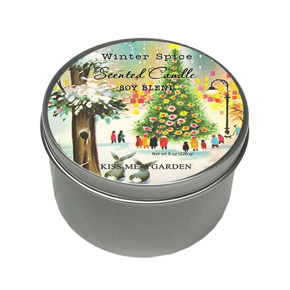 Winter Spice Travel Candle 8 oz | kissmeinthegarden