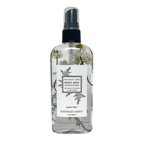 Citrus Blossom & Vanilla Travel Body Mist 3 oz | kissmeinthegarden