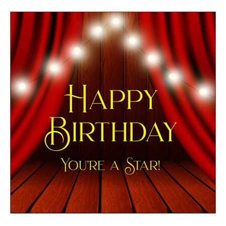 HAPPY BIRTHDAY THEATRICAL GREETING CARD | The Music Hall Guild