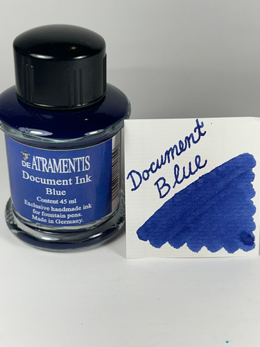 De Atramentis Fountain Pen Ink 45ml - Blue - Permanent/Document Ink ...