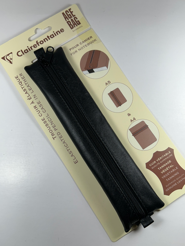 Leather Pen Case with Elastic Book Strap by Clairefontaine | Provincial ...