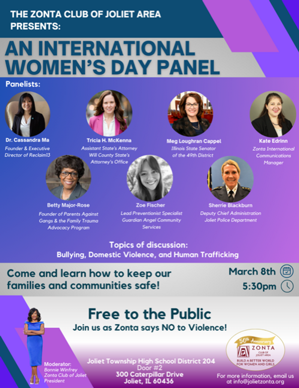 Zonta Panel of Women Experts for International Women's Day