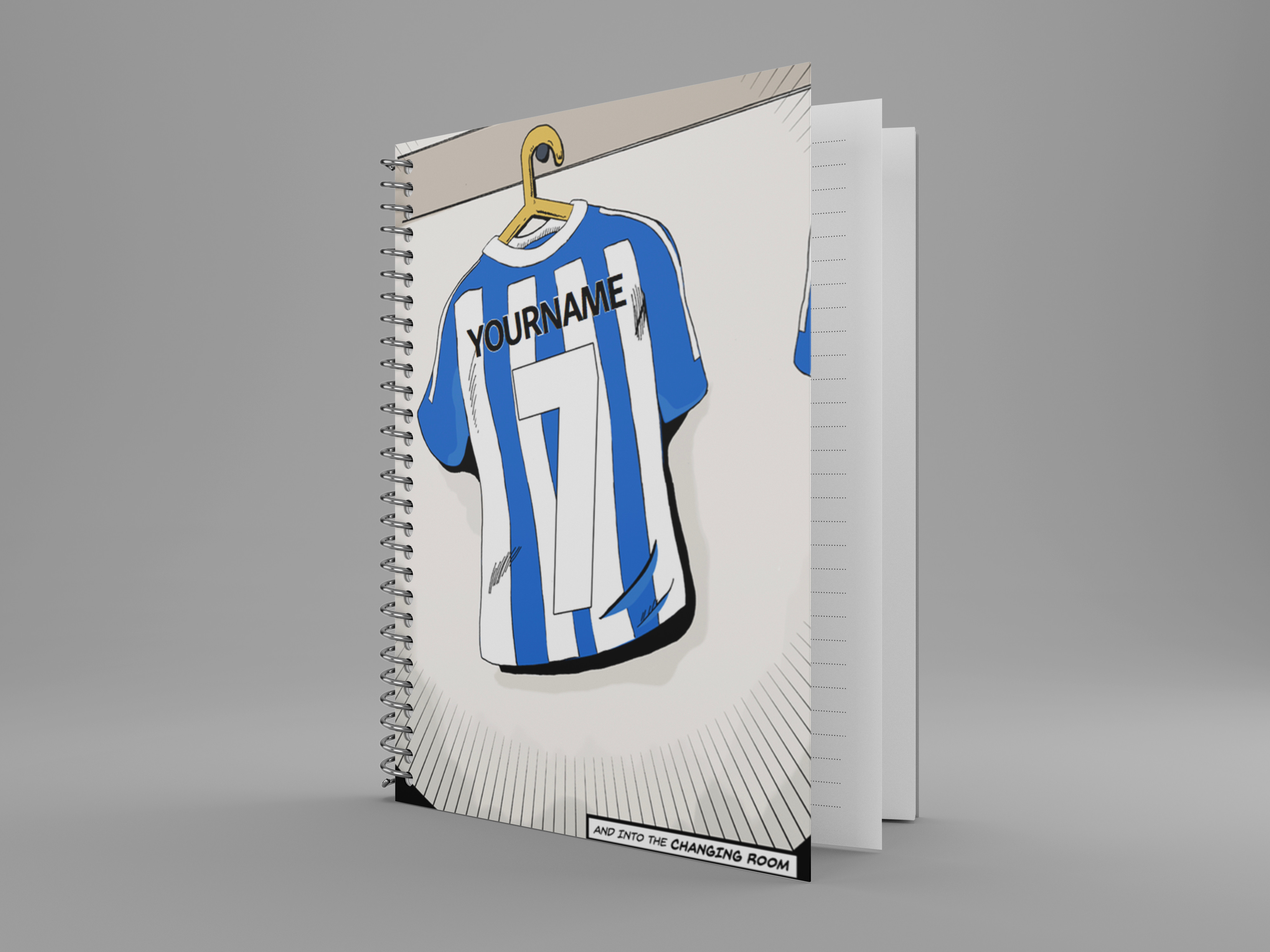 LIGHT BLUE & WHITE NOTEPAD | Heroics