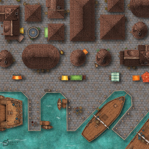D&D Harbour Battle Map | Enter the Arcverse