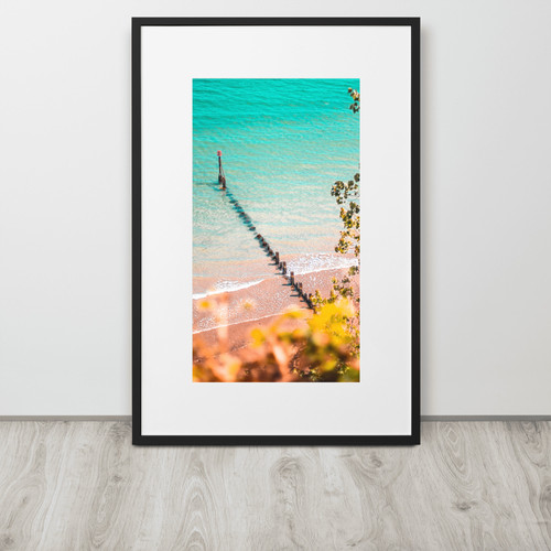 Turquoise Ocean - Framed Print | Photography Ben