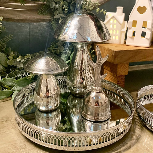 Mirrored Display Tray Set | Champagne & Ginger