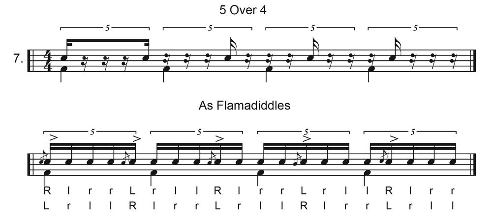 Polyrhythmic Flam Rudiments