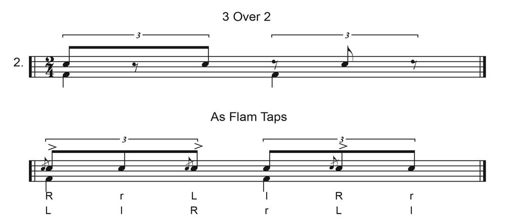 Polyrhythmic Flam Rudiments