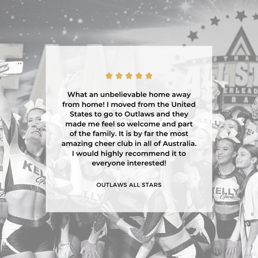 Cheerleading Melbourne | Outlaws All Stars
