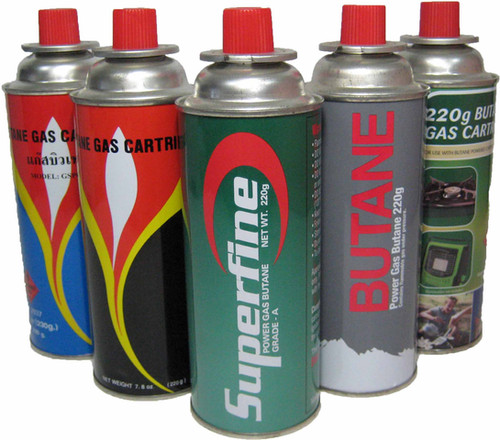 BUTANE GAS CARTRIDGE 220G NOZZLE TYPE | marina-corp