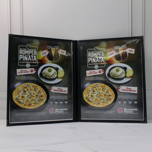 Funda para Menú Rígido CARTA de Vinil Transparente 4 Vistas | Porta ...