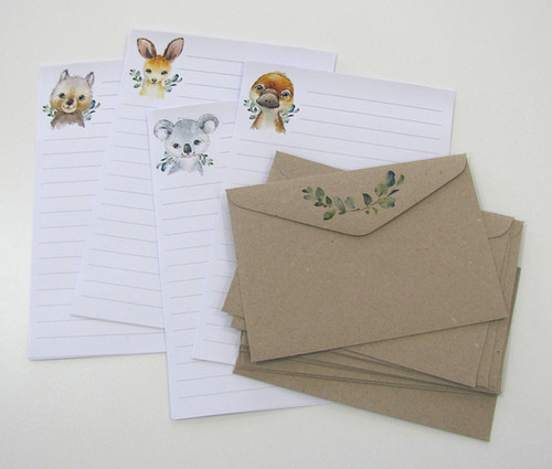 Australian Animals Writing Paper Set | Willow Ranch