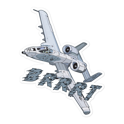USAF A-10 Warthog BRRRT Sticker | RampCheck Global