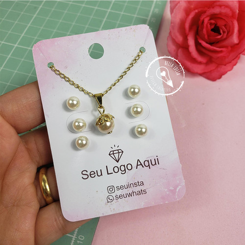 Tag para Colar e Brinco 3 Pares | Bella Ideia