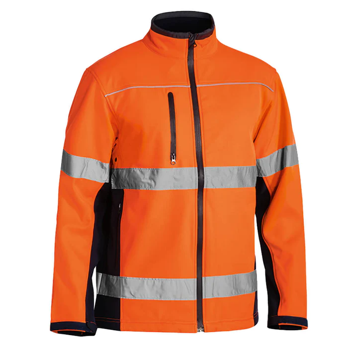 Bisley Waterproof Hi-Vis Soft Shell Jacket Stand Collar 防水透氣保暖高領外套 ...