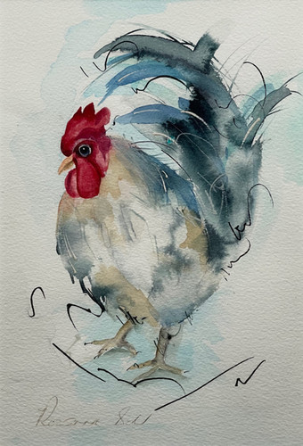 Hen Watercolour - Original | Tavistock Galleries