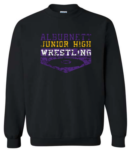 Alburnett Junior High Wrestling Crewneck Sweatshirt 2025 | mysite