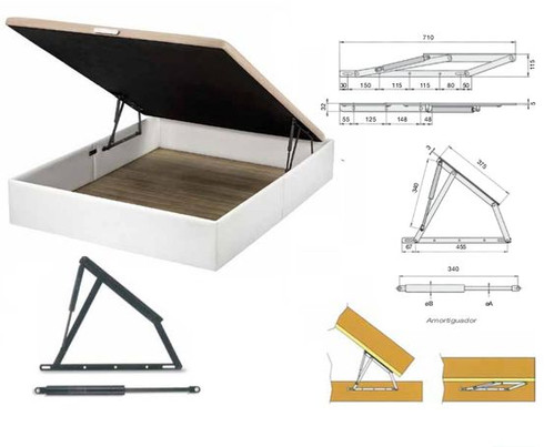 Hydraulic Bed Lift Mechanism / Hardware | CASA-ELAN WALL BEDS