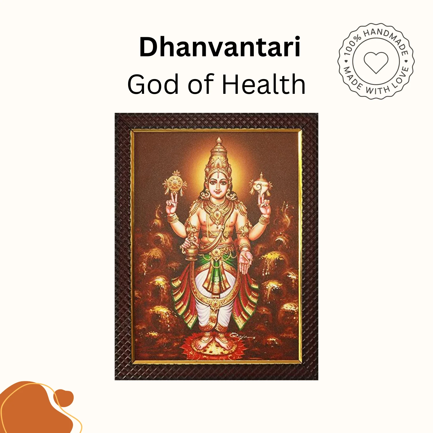 Dhanvantari/Dhanvantri God of Health and Medicine Frame | Paljji ...