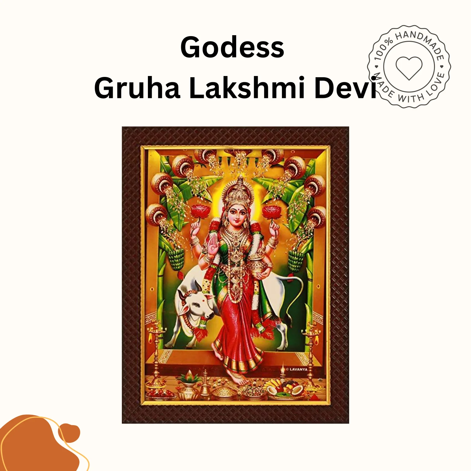 Goddess Gruha Lakshmi Devi Frame | Paljji Handicrafts