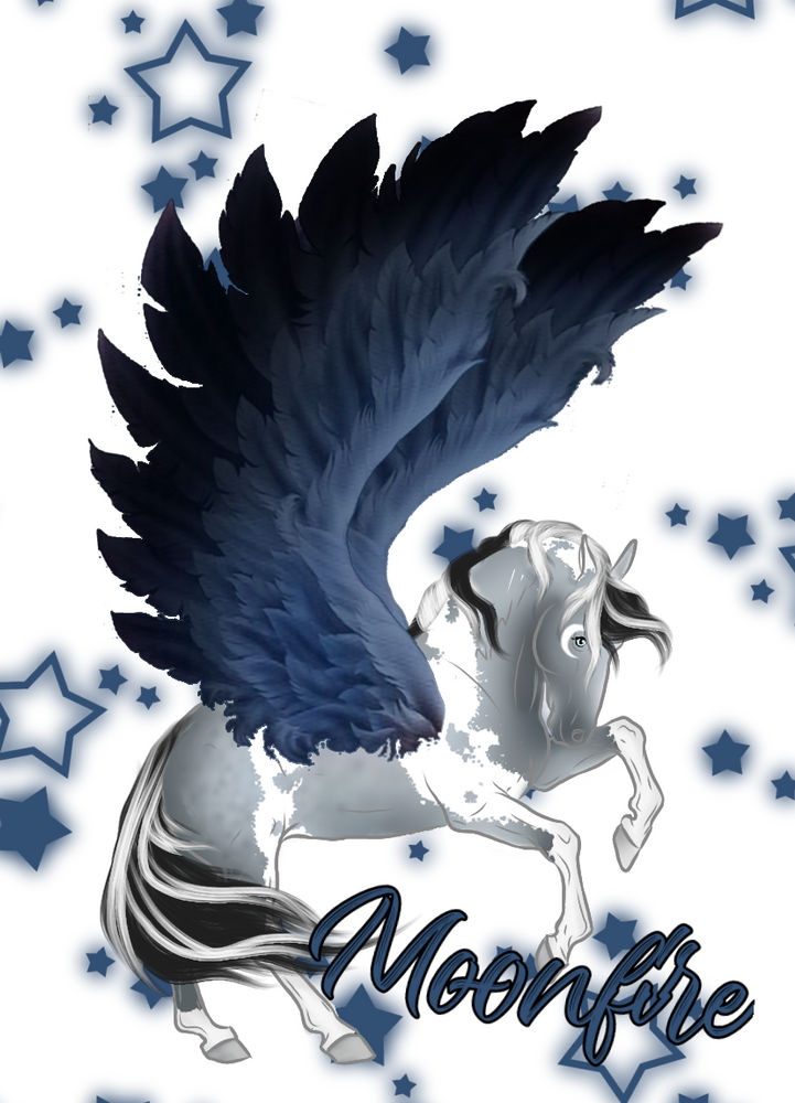 Moonfire Digital Drawing | theguardianherd