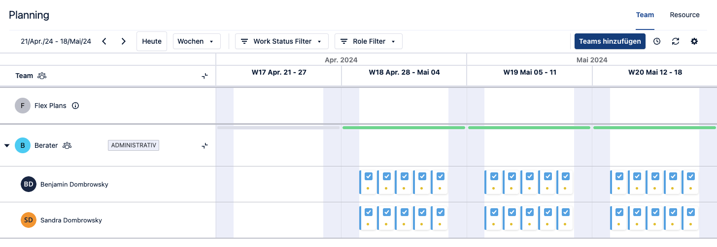 Projekt und Budgetplanung + Time Tracking und Auswertung in Jira