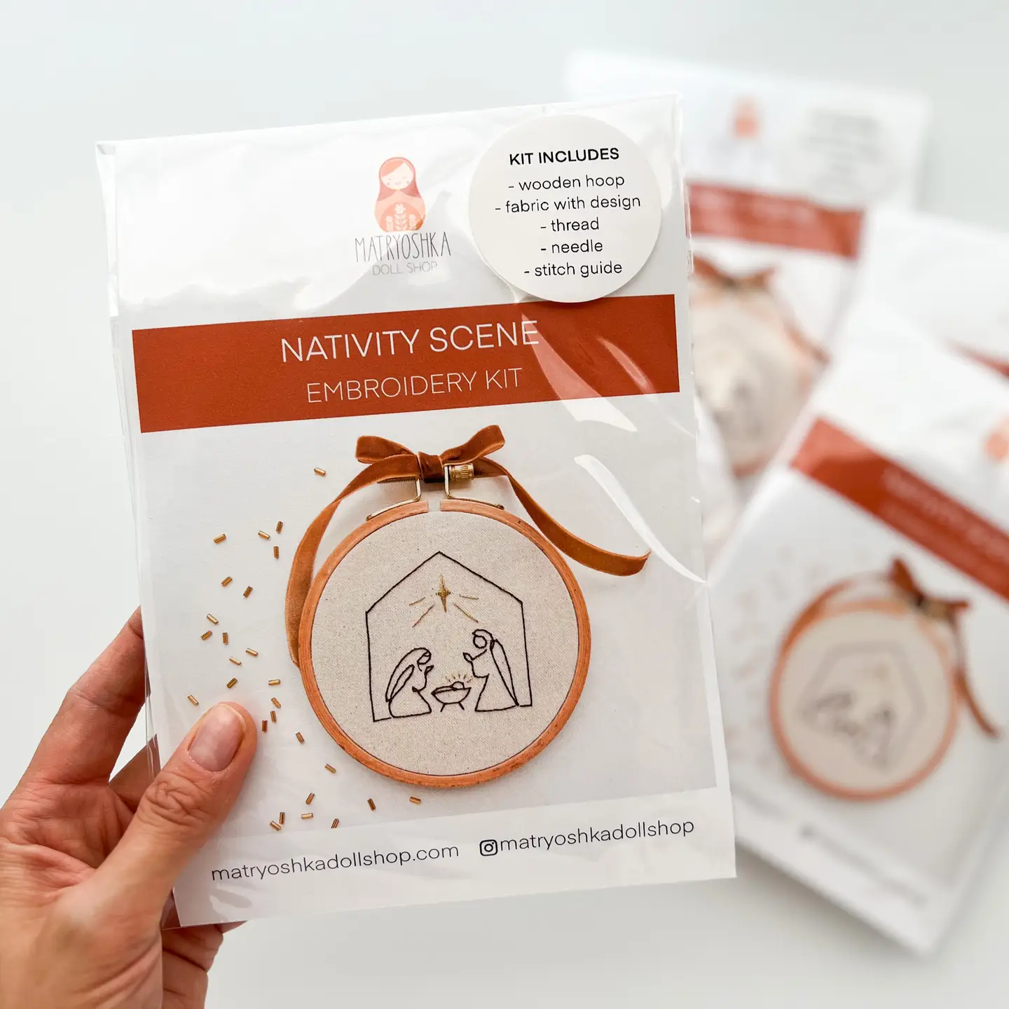 Nativity Scene Embroidery Kit | Southern Sewing Co.