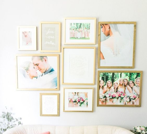 Wedding Walls: A Designer Tells Us How to Display Wedding Photos Like a Pro