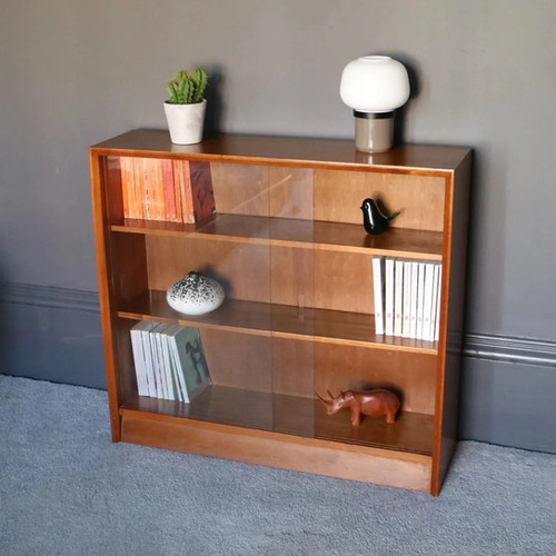 Vintage Mid Century Teak Bookcase by Herbert E Gibbs | FineFettleFurniture