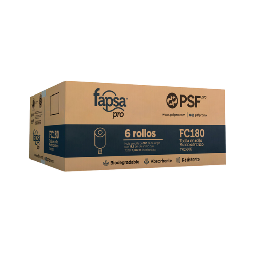 FAPSA PRO FC180 - Toalla en rollo, fluido céntrico (Caja 6/180 ...