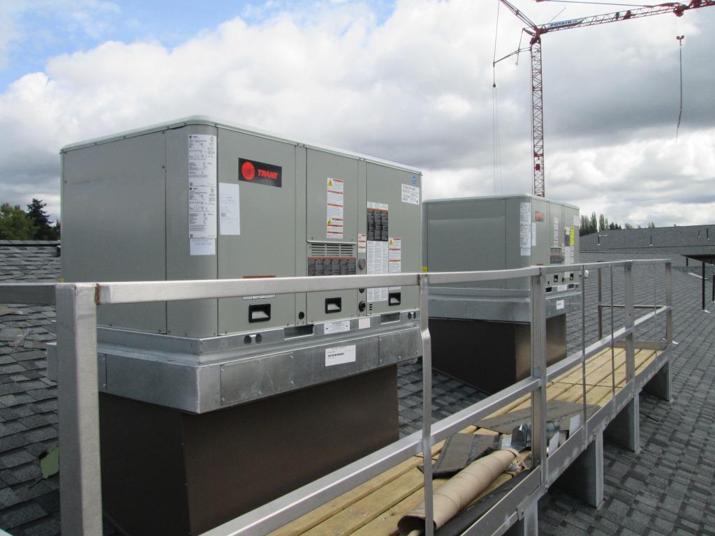 PRSP roof platforms for sloped or pitched roofs