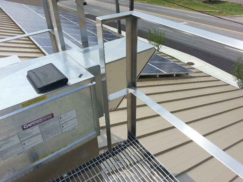 PRSP roof platforms for sloped or pitched roofs