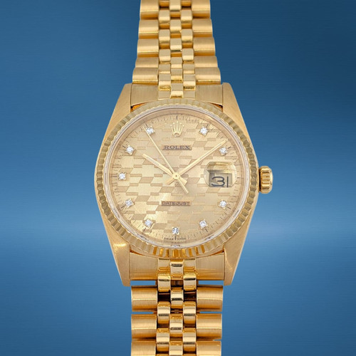 Rolex Datejust 16018 Chevrolet 75th Anniversary Diamond Dial 36mm 1986 ...