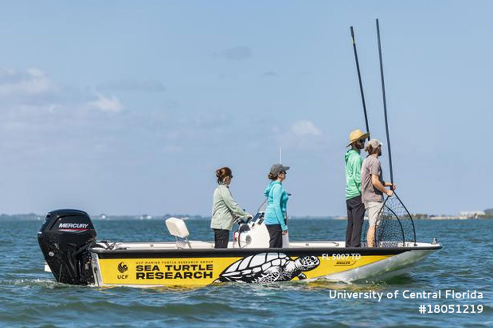 UCF Gifted Boat For Sea Turtle Research