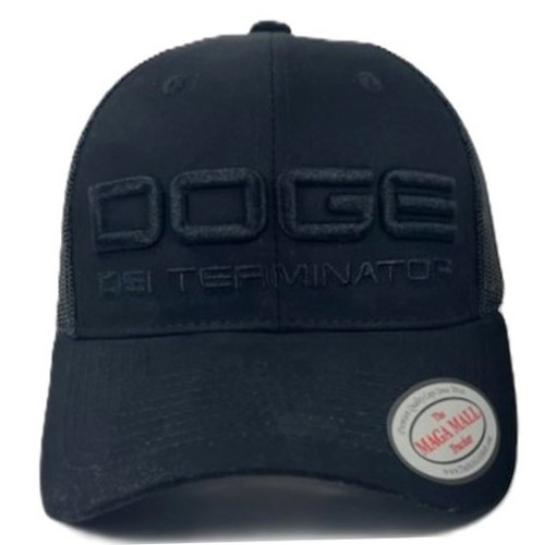 DOGE - DEI Terminator Trucker Cap - Available in Black | The MAGA Mall