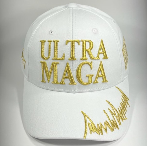 Gold Ultra MAGA 45/47 Cap - Available in White or Black | The MAGA Mall