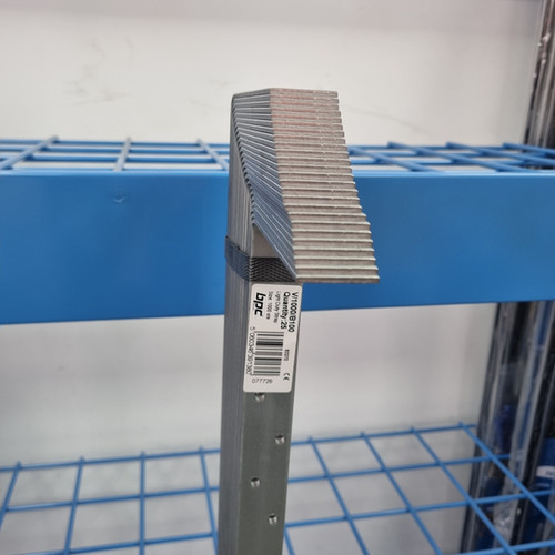 Light Duty Galvanised Vertical Restraint Strap 1000mm Bent 100mm ...