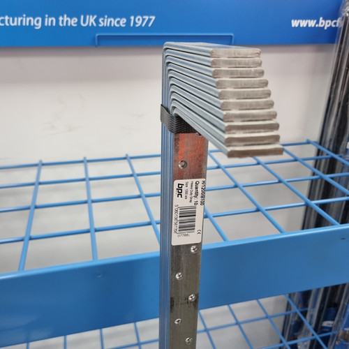 Heavy Duty Galvanised Horizontal Restraint Strap 1200mm Bent 100mm ...
