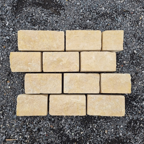 Wetherby Yellow Sawn On Bed Limestone Walling - Cropped & Tumbled ...