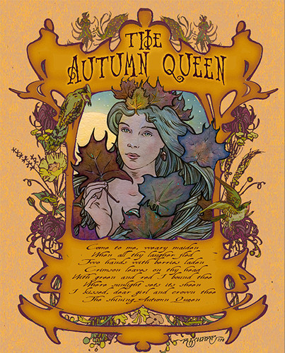 The Autumn QueenAs I Remember | ricksharpart Rick Sharp Vintage Art
