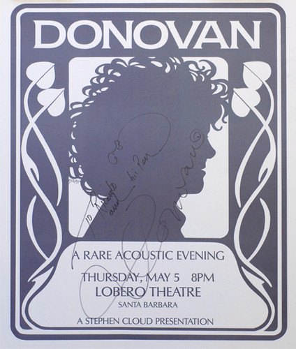 Donovan Concert PosterAs I Remember | ricksharpart Rick Sharp Vintage Art
