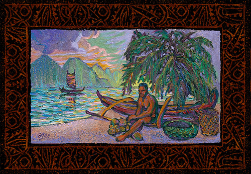 SPLITTING COCONUTSAs I Remember | ricksharpart Rick Sharp Vintage Art