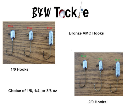 Large Tube Insert Jig Heads VMC Hooks | B&W Tackle