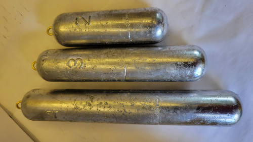 30 pieces of Cylinder Cod deep drop Sinkers | B&W Tackle