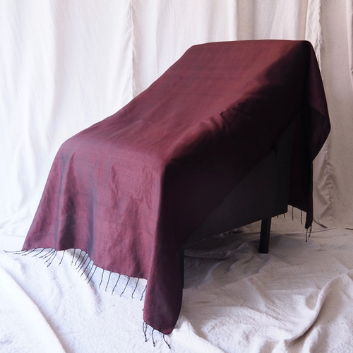 Classic Liberty Red ผ้าพันคอไหมทอมือผืนใหญ่ | chattong