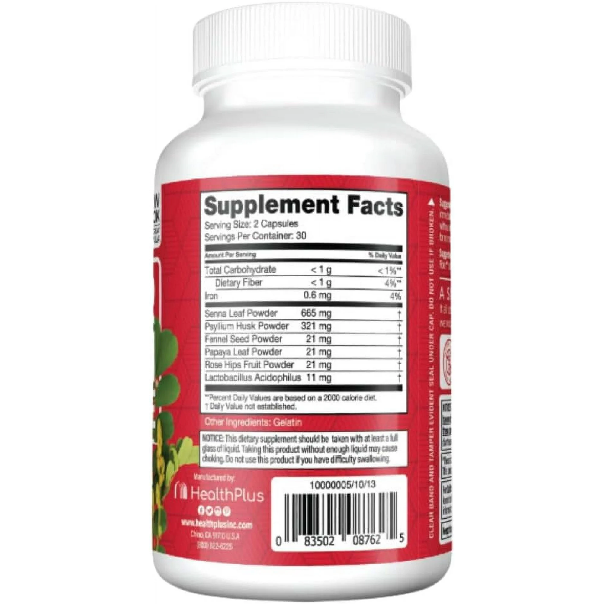 HEALTH PLUS SUPER COLON CLEANSE 60 CAPS | saludnatural