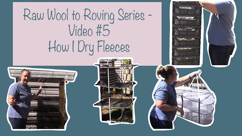Raw Wool to Roving - Video #5: Best Tools for Drying Wool - Complete Guide