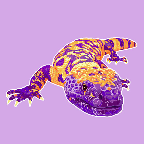 Gila Monster Sticker | Small Claw Shop