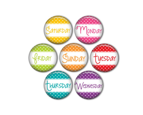 Polka Dot Days of the Week | The Finicky Foxes